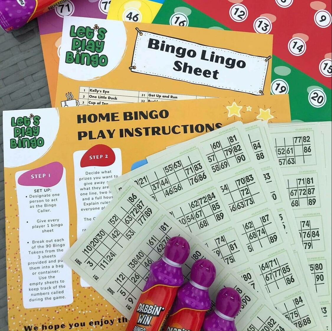 Buy Bingo Sheets Online | Home Bingo Kits | Let’s Play Bingo | Ireland